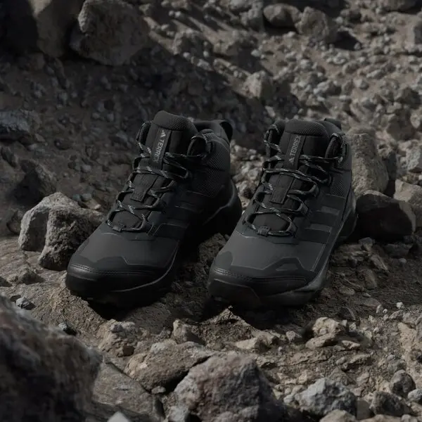 Adidas Terrex Skychaser Ax5 Mid Gore-tex Hiking Shoes - Carbon / Core Black / Semi Flash Aqua
