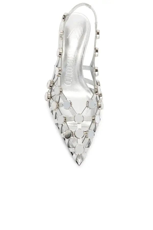 Attico Grid Slingback Pumps