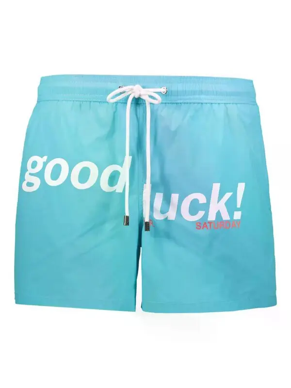 MR. SATURDAY Drawstring Swim Shorts - Blue