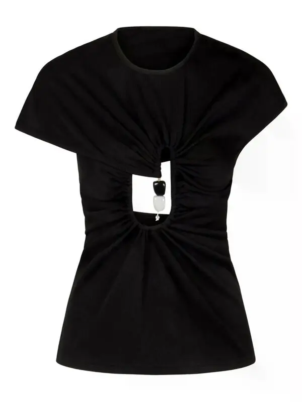 Christopher Esber Cut-out Ribbed Top