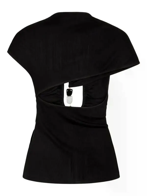 Christopher Esber Cut-out Ribbed Top