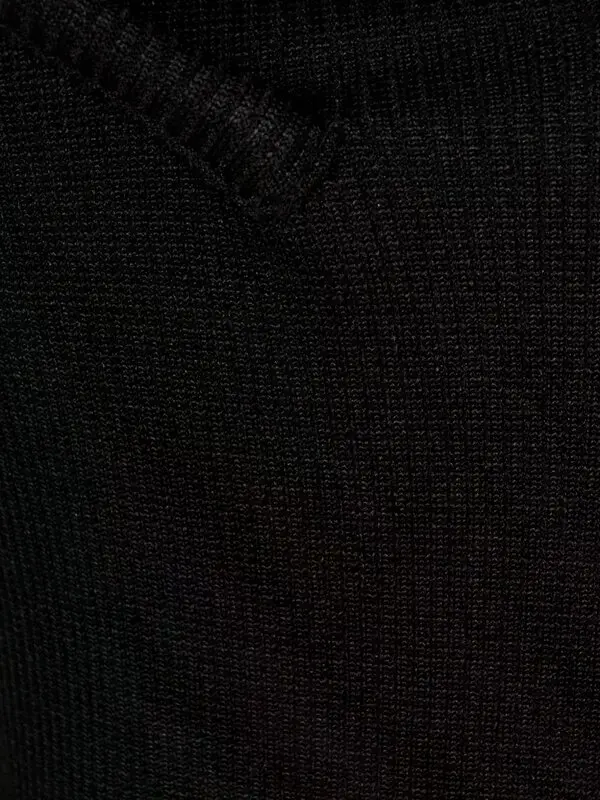 Christopher Esber One-shoulder Ribbed Knit Top - Black