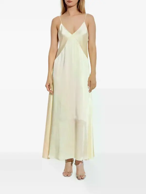 FORTE_FORTE V-neck Slip Maxi Dress