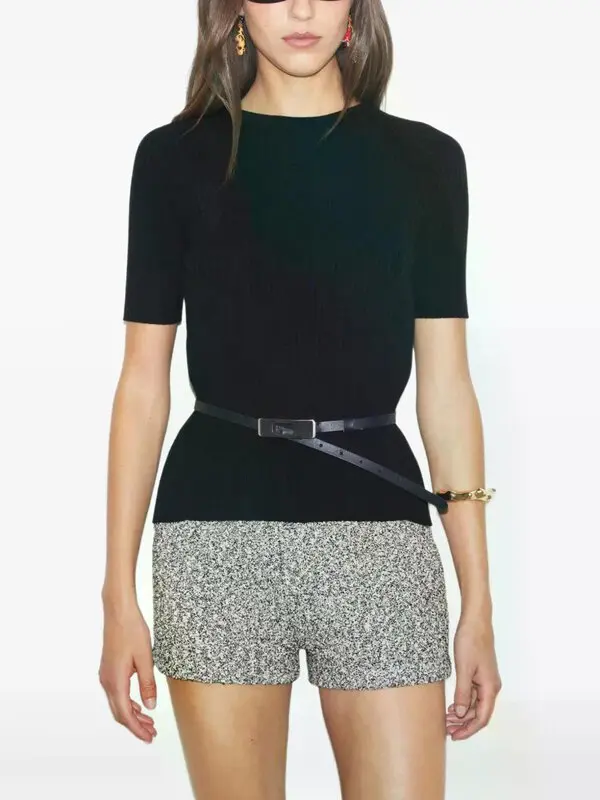 Tory Burch Tweed Speckled Shorts