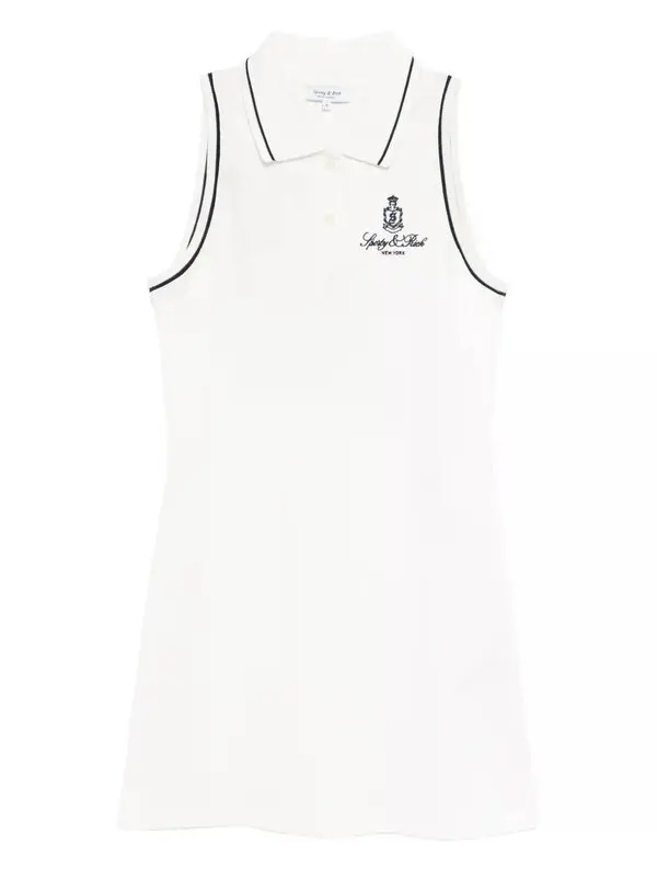 SPORTY & RICH Vendome Pique Dress - White