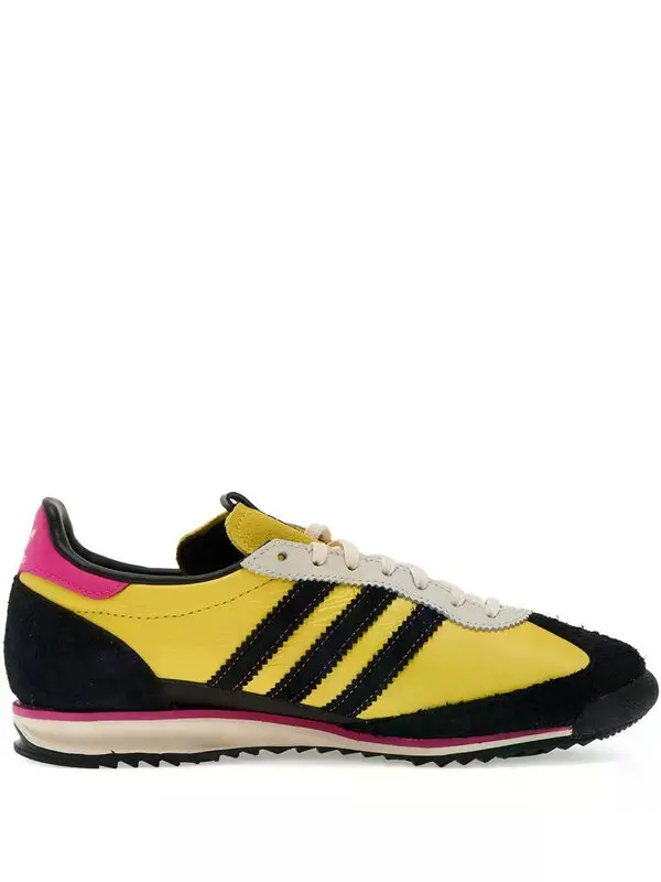 Adidas Sl 72 Og Three-stripe Leather Sneakers - Yellow