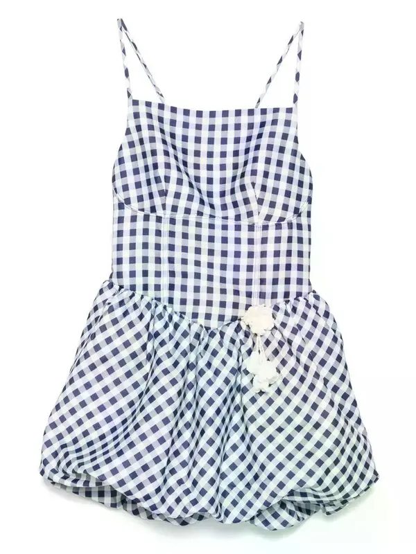 SELF-PORTRAIT Gingham Mini Dress