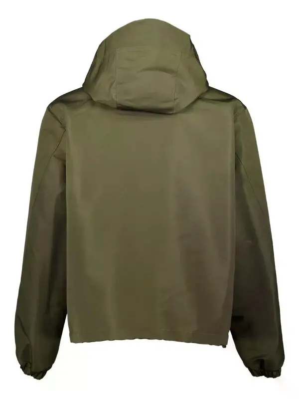 Givenchy Logo-embroidered Hooded Windbreaker - Green