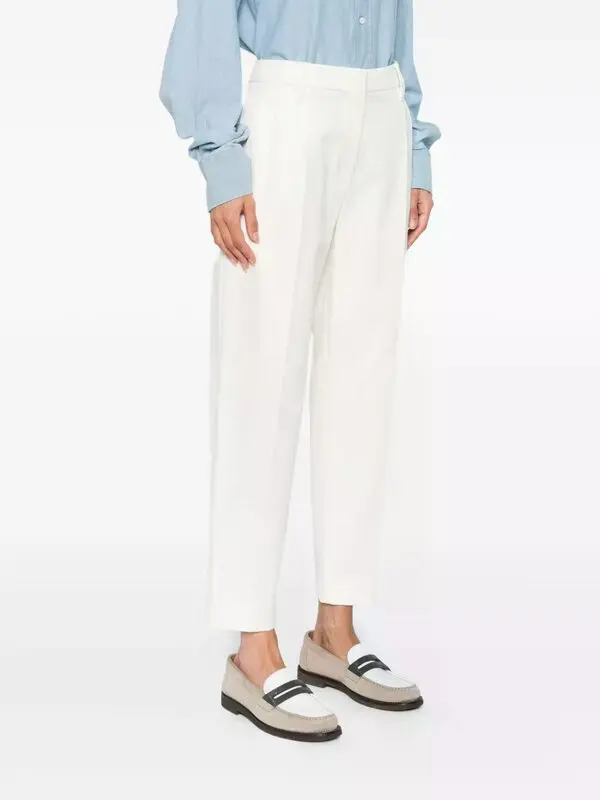 Brunello Cucinelli Pleated Cropped Trousers