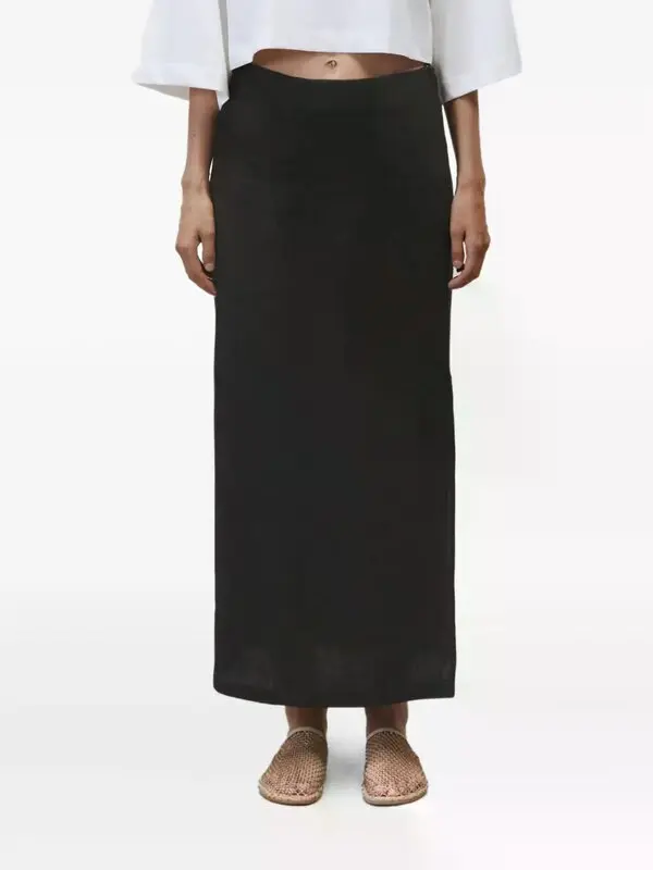 ALYSI Side-slit Beaded Skirt
