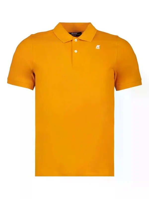 K-WAY Vinnie Two-button Logo Polo Shirt - Orange