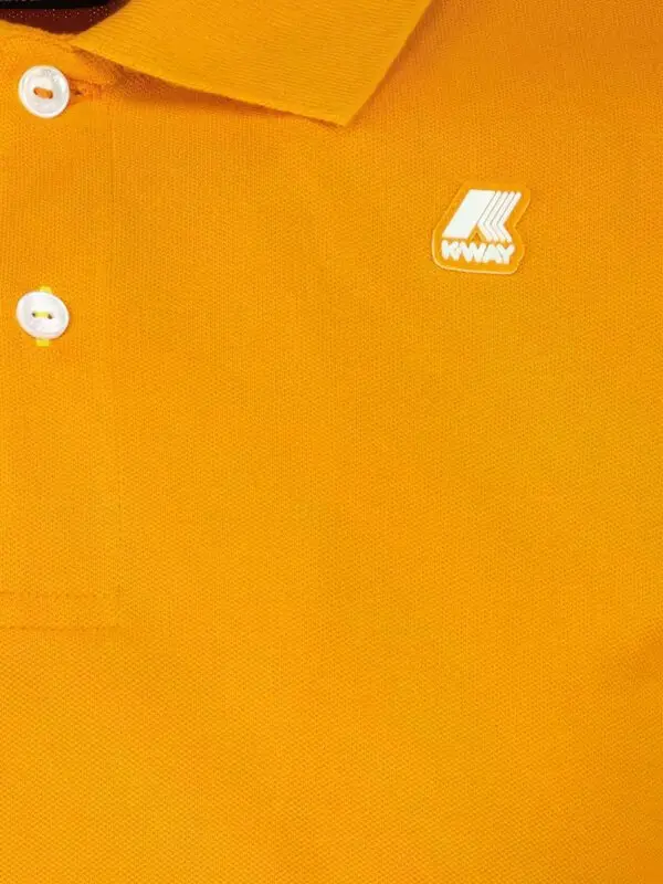 K-WAY Vinnie Two-button Logo Polo Shirt - Orange