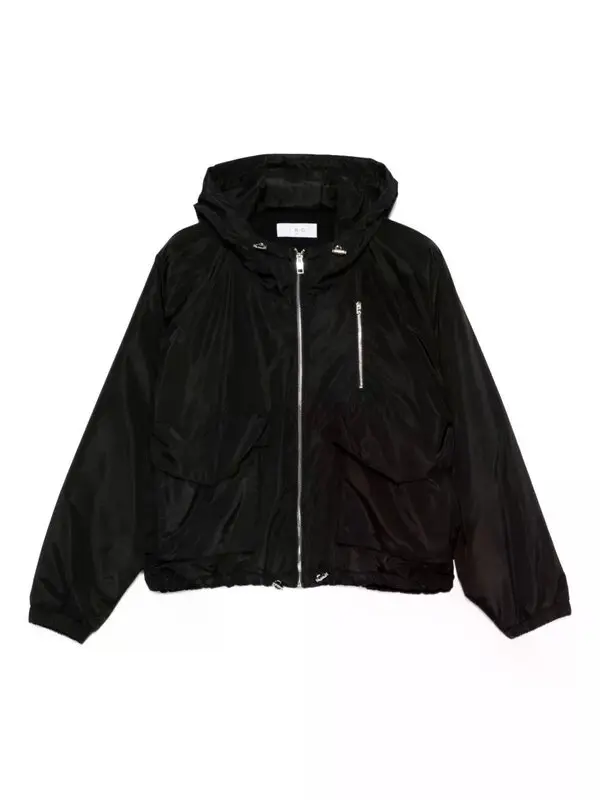 IRO PARIS Hooded Bomber Jacket With Pockets