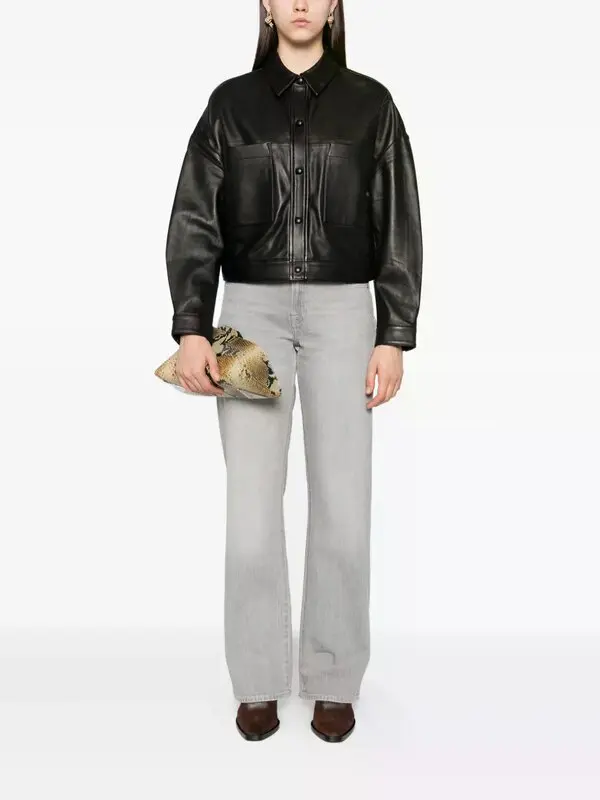 IRO PARIS Button-fastening Leather Jacket