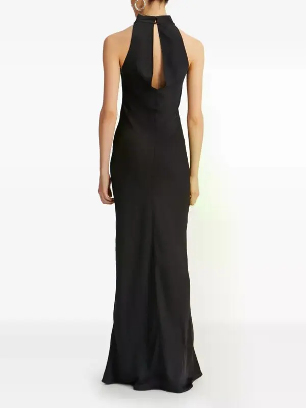 ROTATE BY BIRGER CHRISTENSEN Halter-neck Maxi Dress