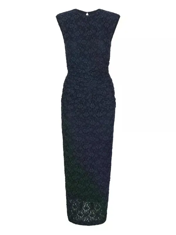 ROTATE BY BIRGER CHRISTENSEN Floral-lace Midi Dress - Blue