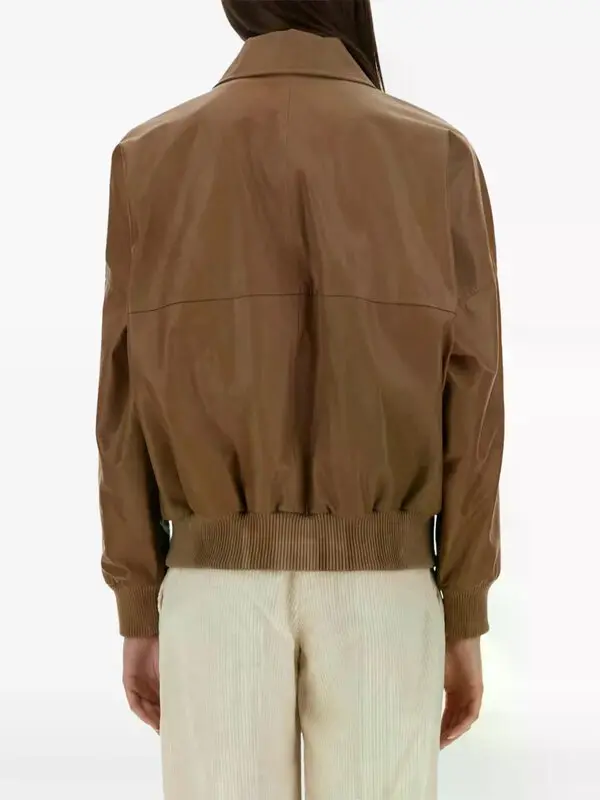 Brunello Cucinelli Zip-fastening Ribbed-hem Jacket