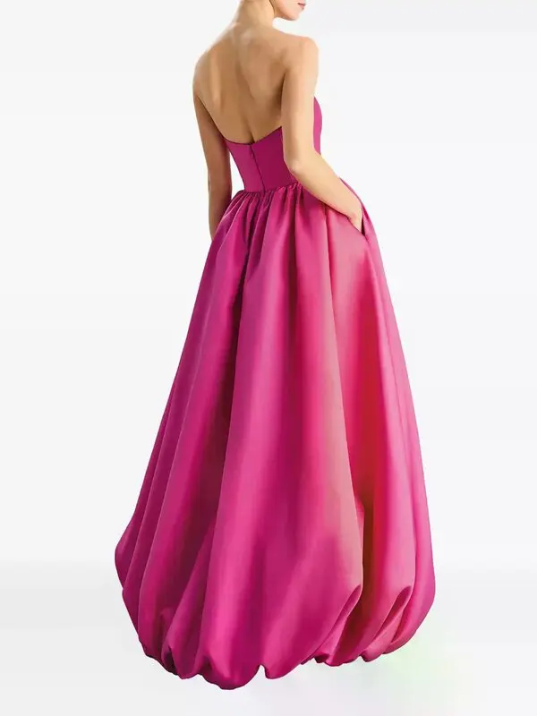 Vera Wang Strapless Balloon Maxi Dress