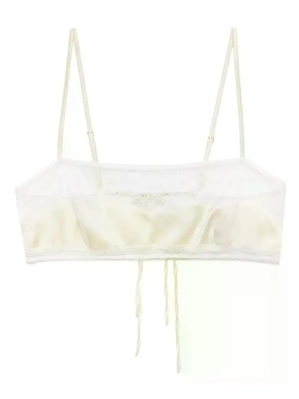 Kiki De Montparnasse Tiered Bandeau Soft Cup Bra - Yellow