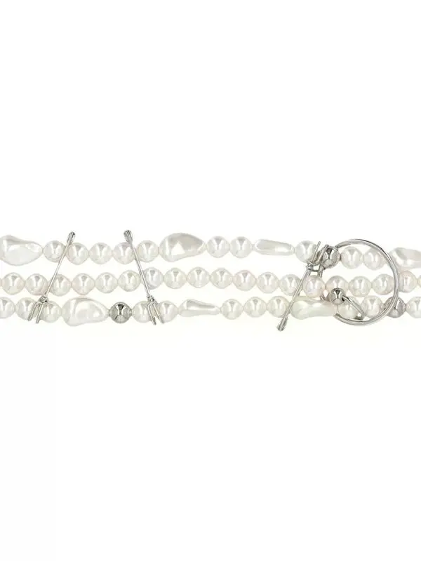 JUSTINE CLENQUET Pearl And Brass Choker