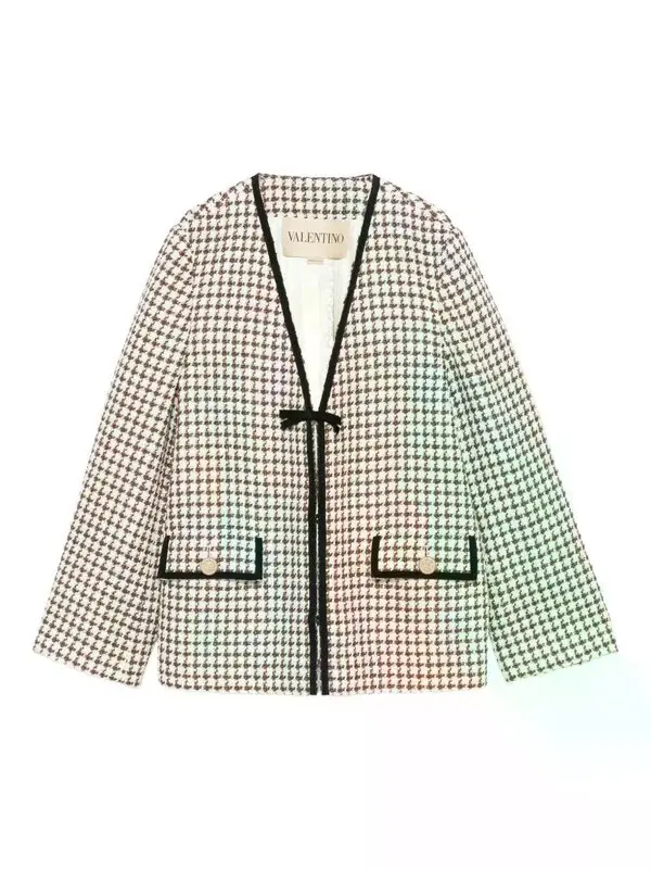 Valentino Garavani Light Tweed Pied De Poule Jacket