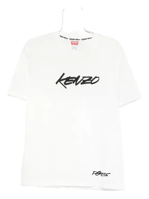 Kenzo Logo-print Organic Cotton T-shirt - White