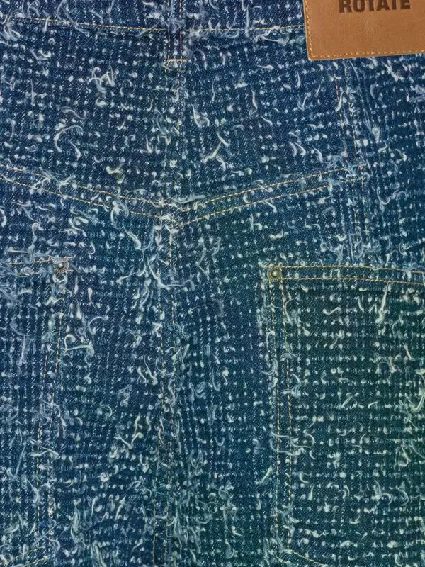 ROTATE BY BIRGER CHRISTENSEN Bubble Hem Trousers - Blue