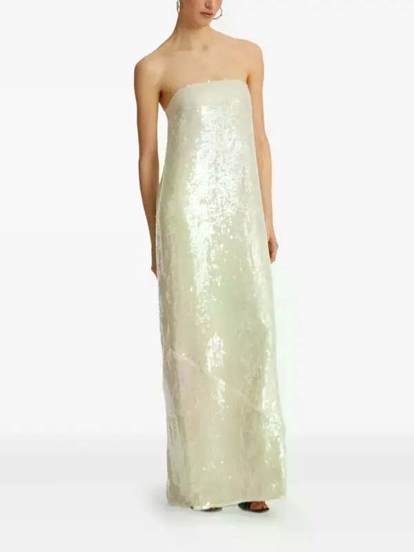 ROTATE BY BIRGER CHRISTENSEN Sequin Embellished Maxi Dress