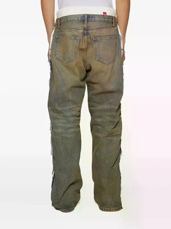 RRR123 Distressed Panelled Jeans
