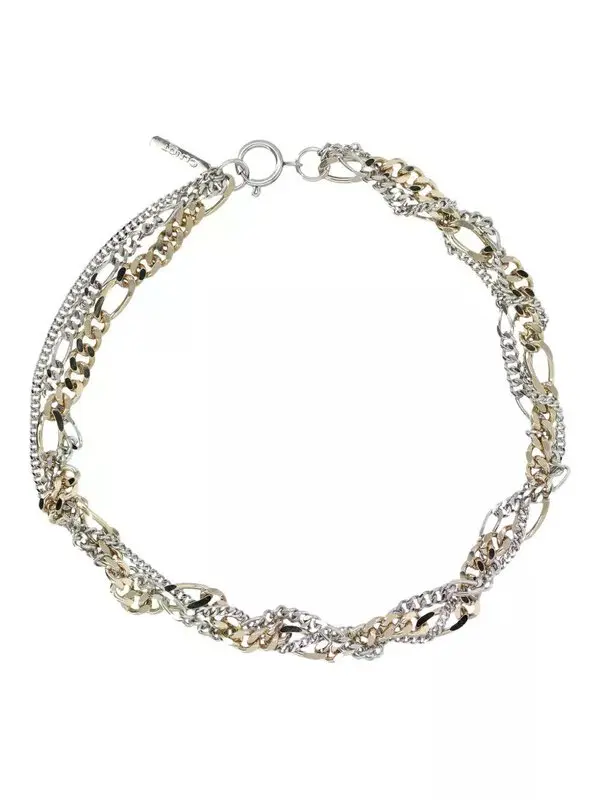 JUSTINE CLENQUET Multi-chain Choker Necklace - Silver