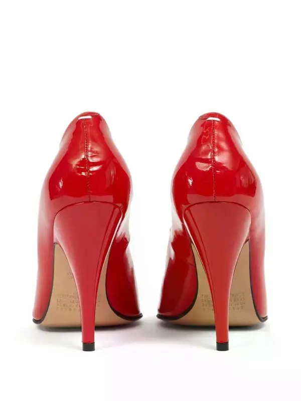 MAISON MARGIELA Patent Leather Tabi Pumps - Red
