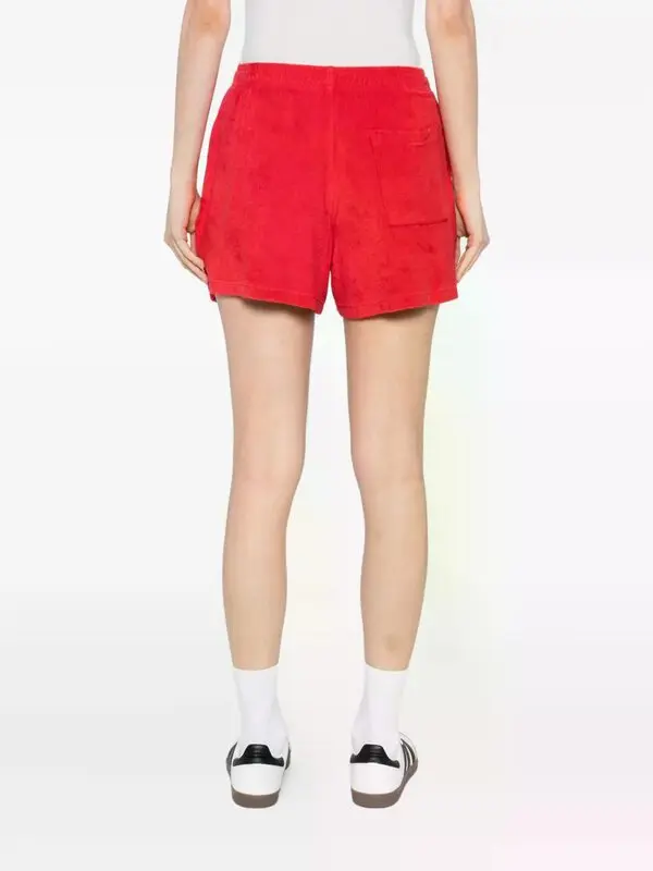 SPORTY & RICH Vendome Terry Shorts - Red