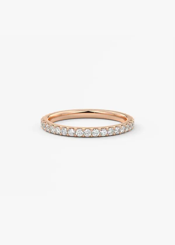 FRANK DARLING The Skinny 3/4 Eternity 1.8mm Ring - Yellow Gold
