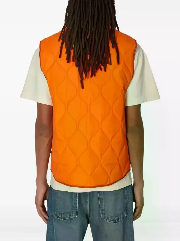 AWAKE NY Quilted Gilet - Orange