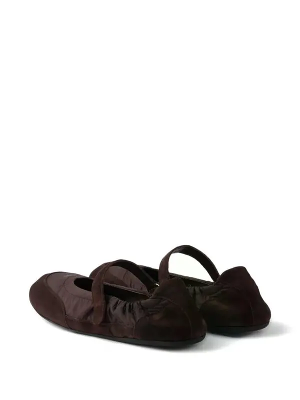 Prada Panelled Ballerina Flats
