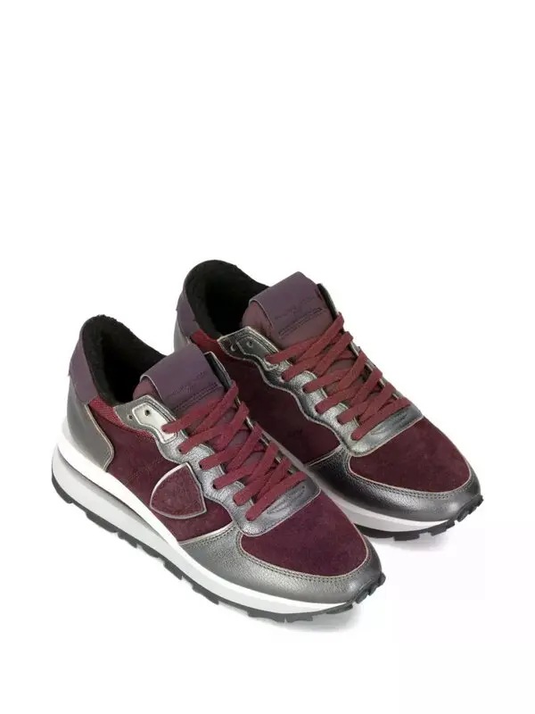 Philippe Model Metallic Running Sneakers - Red