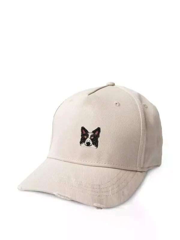 PELO FOUNDATION Border Collie Embroidered Baseball Cap - Neutrals
