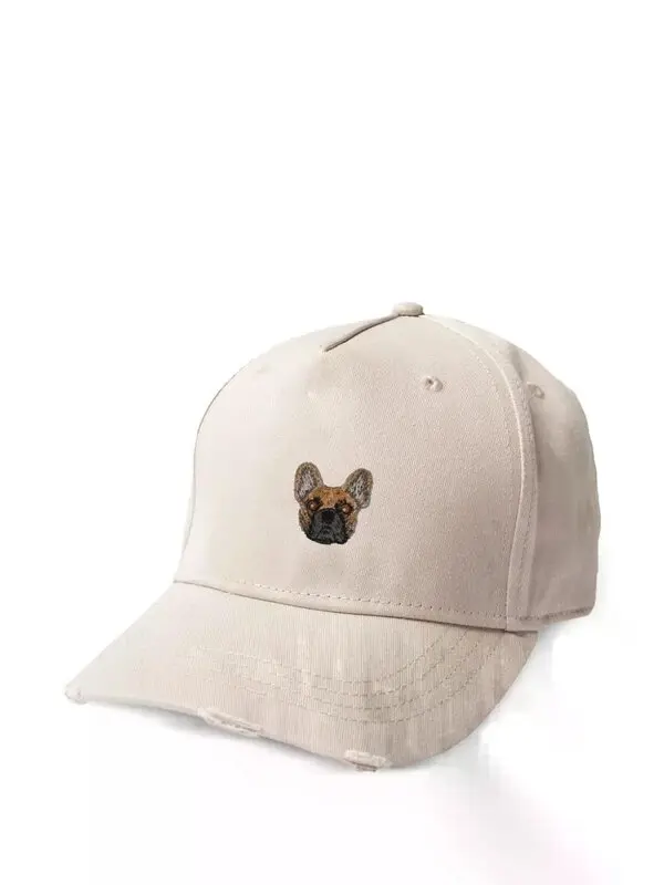 PELO FOUNDATION French Bulldog Embroidered Baseball Cap - Neutrals