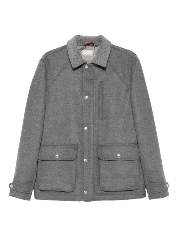 Brunello Cucinelli Flap-pocket Wool Jacket