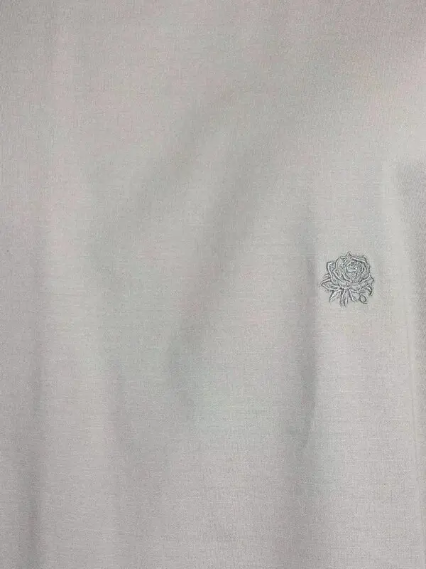 LOW BRAND Embroidered-logo T-shirt - Grey