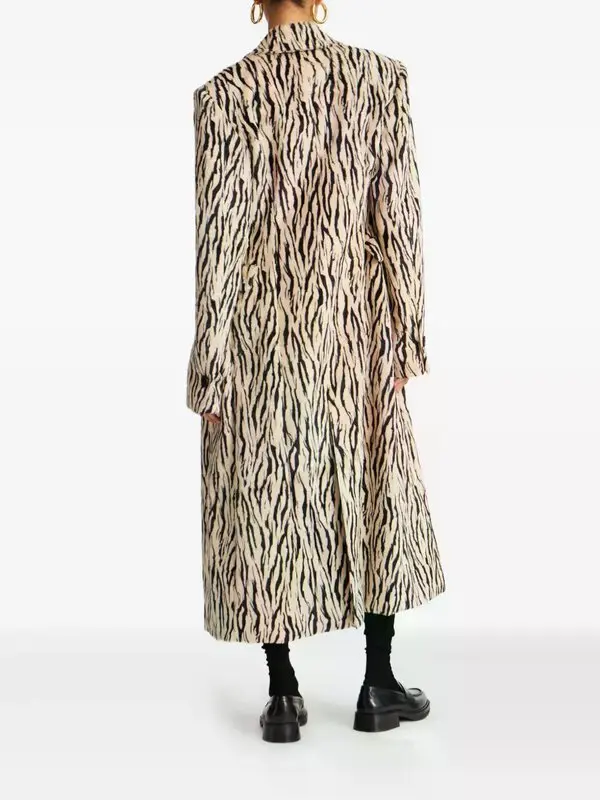 ROTATE BY BIRGER CHRISTENSEN Zebra Print A-line Skirt