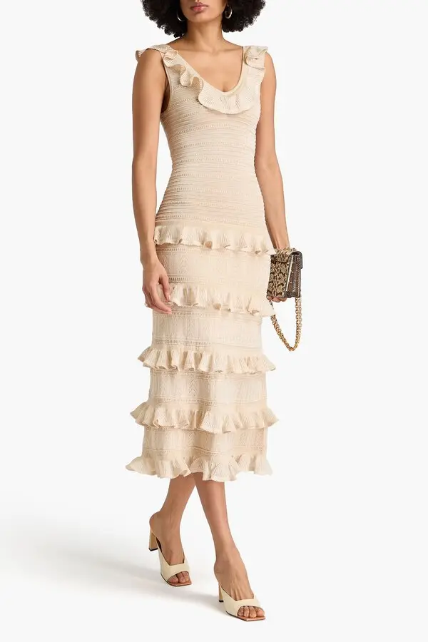 sheer knit plunge mini dress Simply Sleek Knit A-Line Mini Dress main image 0