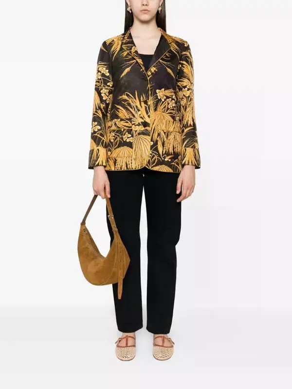 F.R.S FOR RESTLESS SLEEPERS Floral-print Mandarin Collar Shirt