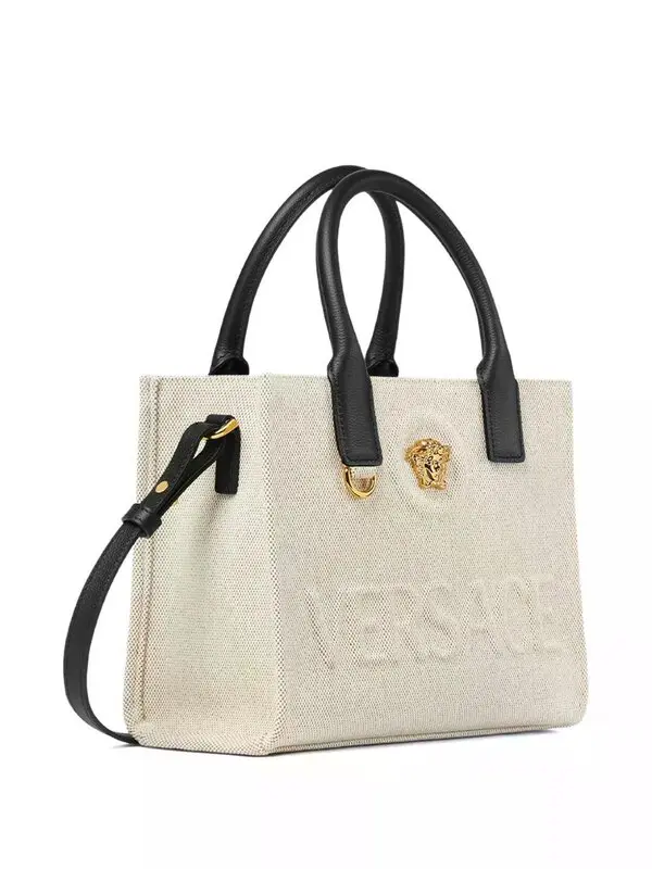 Versace La Medusa Mini Tote Bag - Neutrals