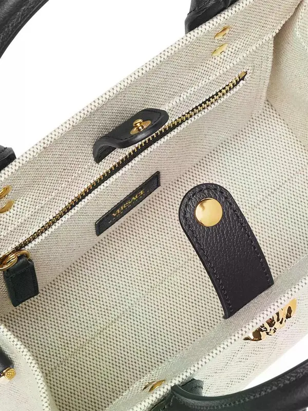 Versace La Medusa Mini Tote Bag - Neutrals