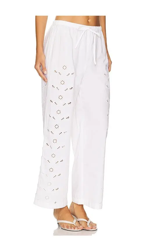 STONE COLD FOX Wide Leg Eyelet Pants