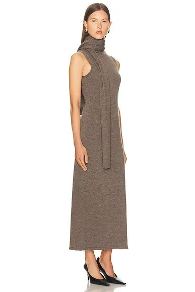 Staud Canal Midi Dress - Truffle
