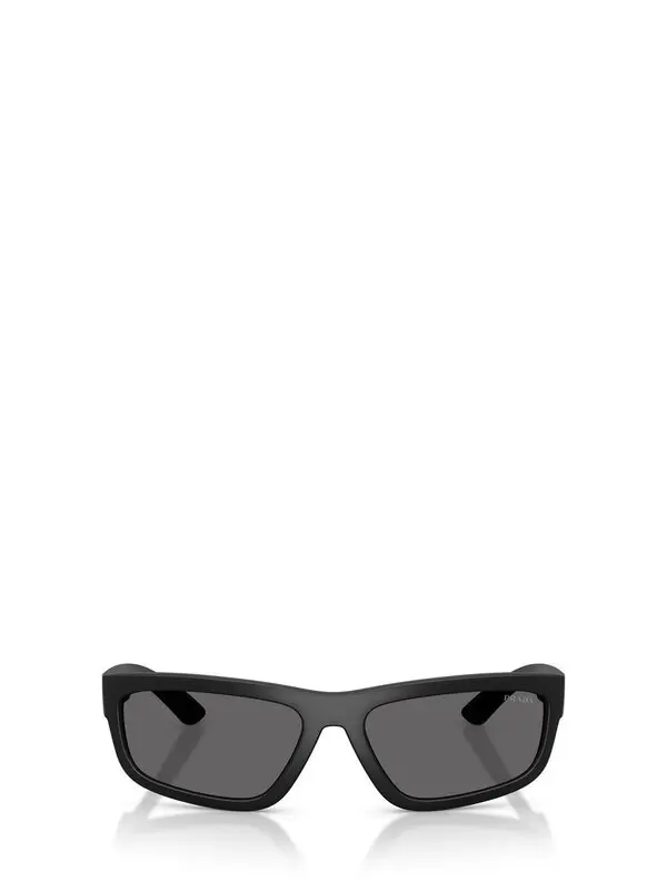 Prada Rectangular Sunglasses - Black Rubbered