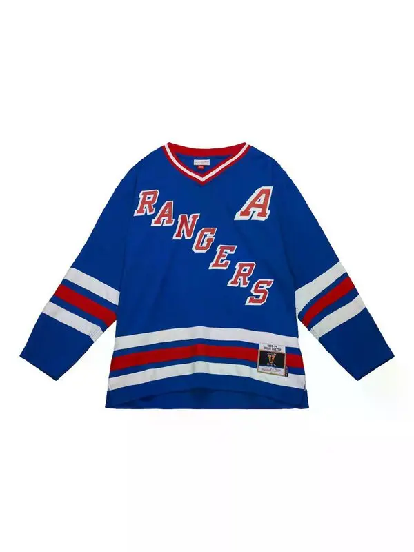 Mitchell & Ness X New York Rangers Brian Leetch 1993 T-shirt - Blue