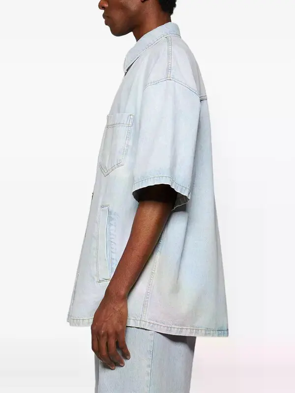 Gucci Short-sleeve Denim Shirt